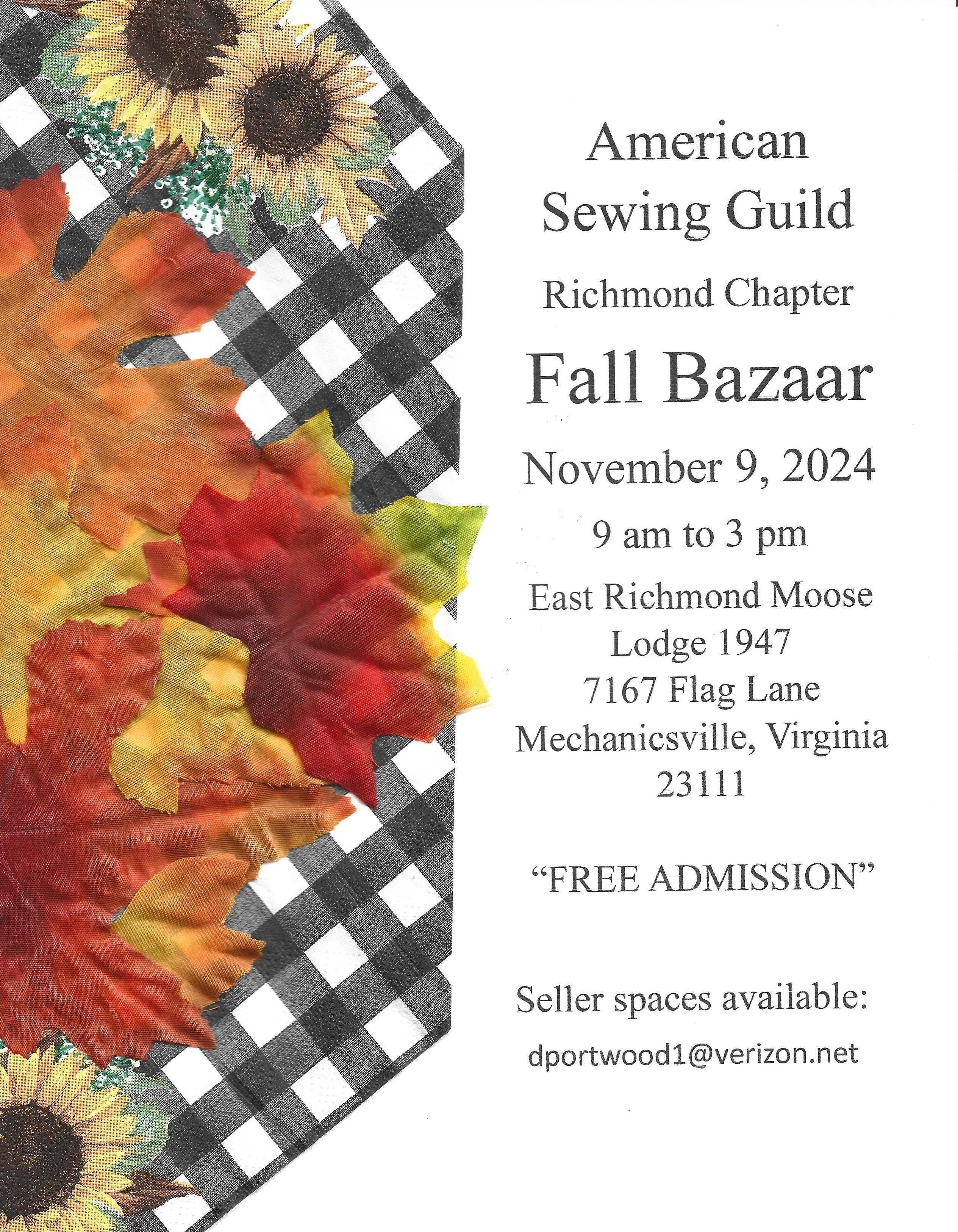 Richmond VA Chapter of the American Sewing Guild – Richmond Chapter ...